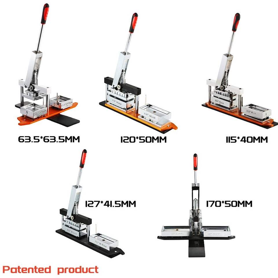 80*80mm DIY Manual Button Maker 3.15*3.15inch Square Sharp Corner ...