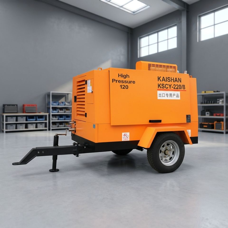 Kaishan KSCY-175/8X Portable Diesel Screw Air Compressor 5m³/min 8bar ...