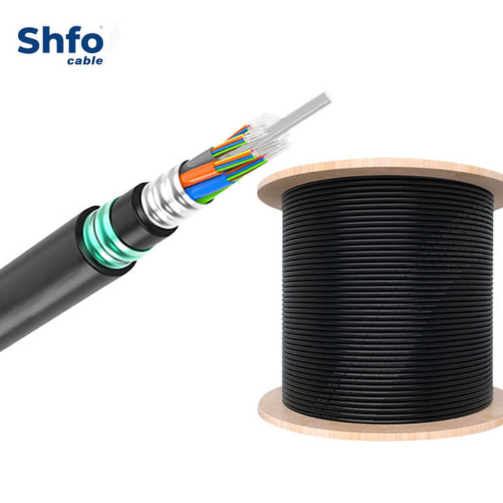 SHFO-GYFTA53 Outdoor Single Mode Cable 96/144 Cores Fiber Optic Double ...