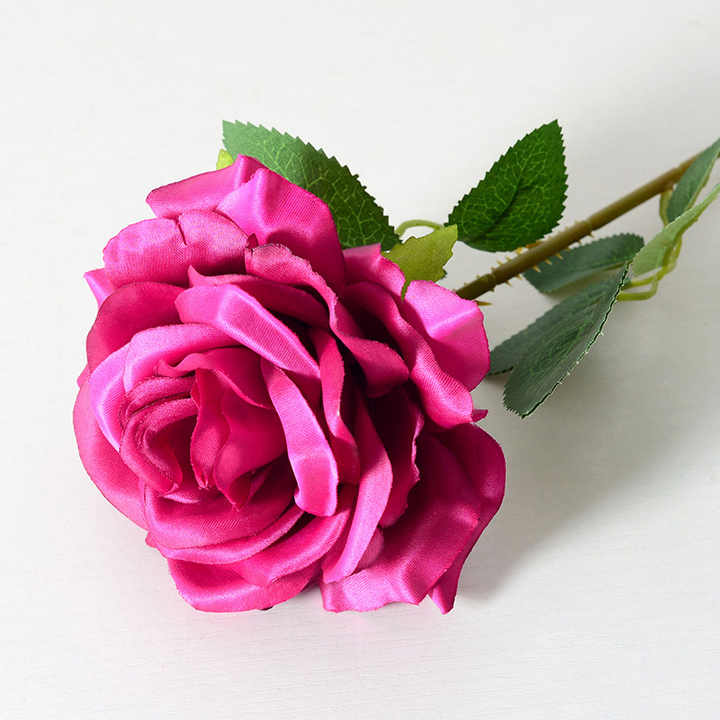 SEASON Wholesale Single Stem Rose Artificial Red Rose Flowers for ...
