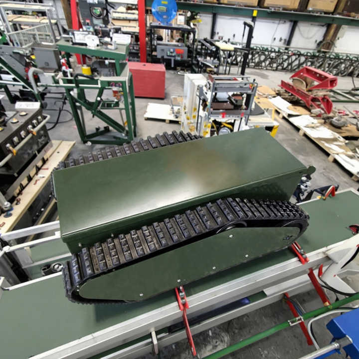 Tracked Robot Chassis Rubber Tracks Crawler Platform with 1 Year ...