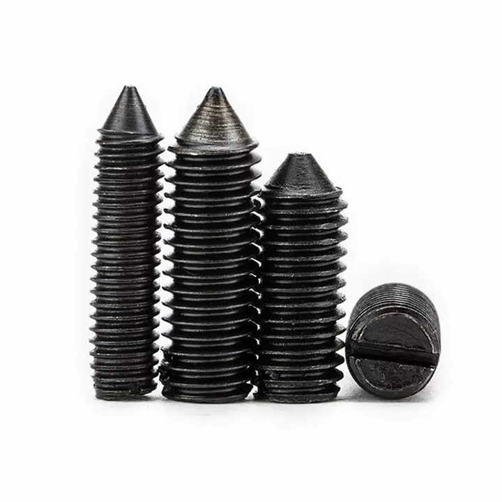 DIN553 304 Stainless Steel Slotted Concave End Grub Screw M2.5 M3 M4 X ...