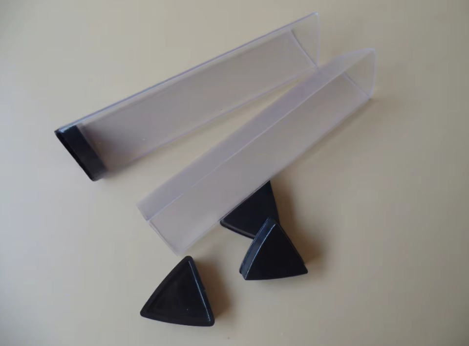 PVC Transparent Square and Triangular Pipe Packaging DIY Tee Bendable ...