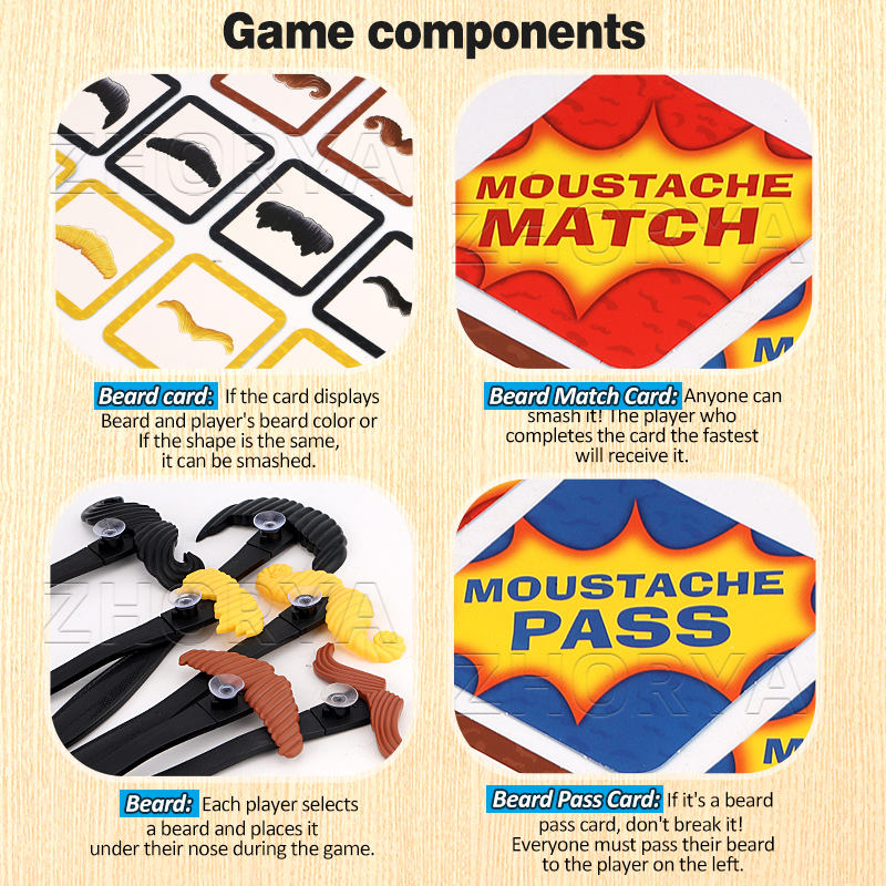 Zhorya Popular Moustache Matching Set Children's Education ...