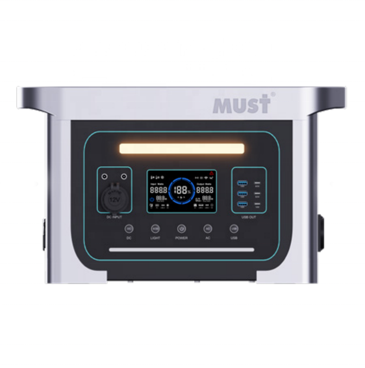 MUST All in One Hybrid Inverter High Capacity AC Outdoor Lifepo4 Portable Power Station 500W ...