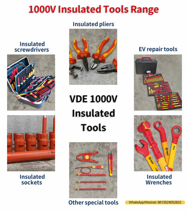 78PCS VDE 1000V Insulated Hand Tool Set for Electricians