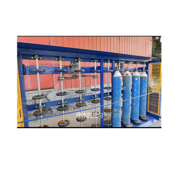8-Station Cylinder Rolling Machine Efficient Shaking Rust Removal for ...