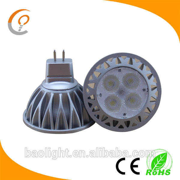 Factory 220V 12V AC DC 3500K 4000K 5000K 6000K GU5.3 MR16 Led Spotlight ...