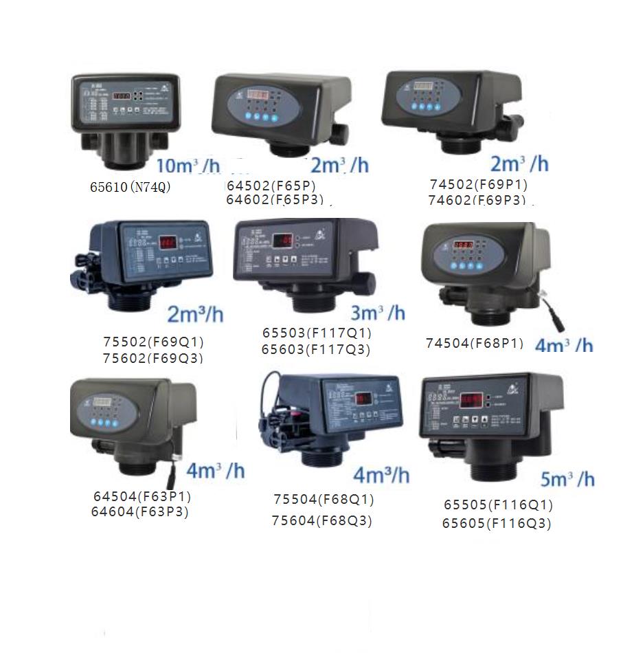 Runxin Water Softener Control Valve Fully Automatic Multi Port Flow Control Multi Filtration