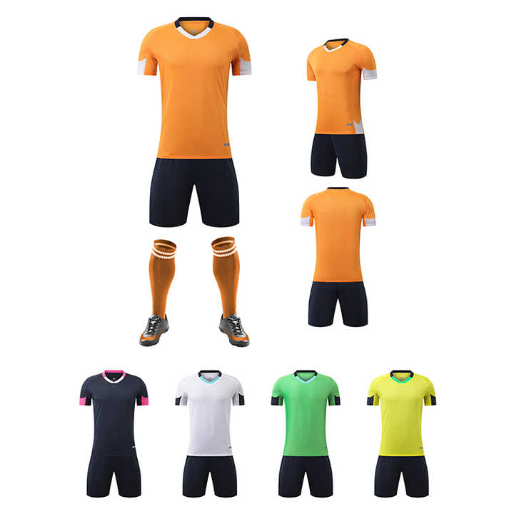 Classic Player Soccer Jersey Plain Blue White Color Soccer Uniform ...
