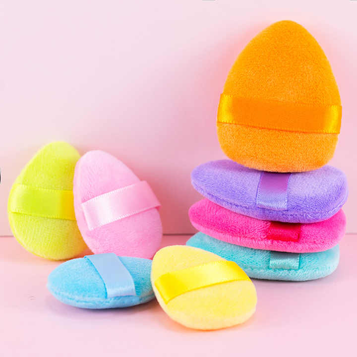 Small Size Cotton Microfiber Finger Makeup Powder Sponge Foundation ...