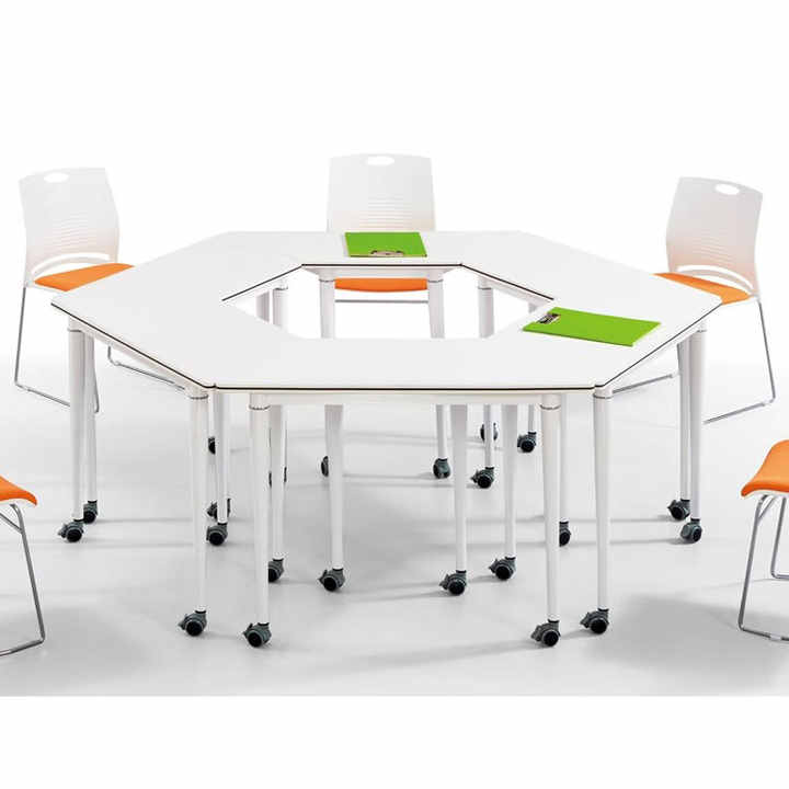 College Classroom Furniture Folding School Student Study Meeting Table ...