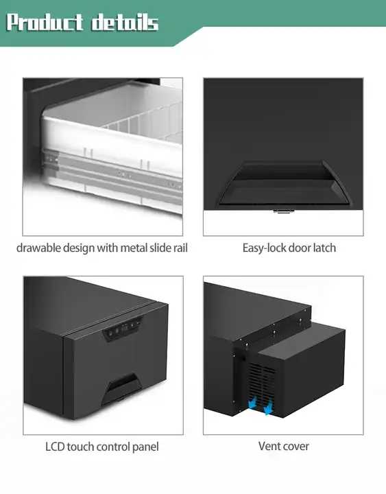 31L 12v 24v 220v Fast Cooling Freezer Cool Drawer Fridge Mini Car ...