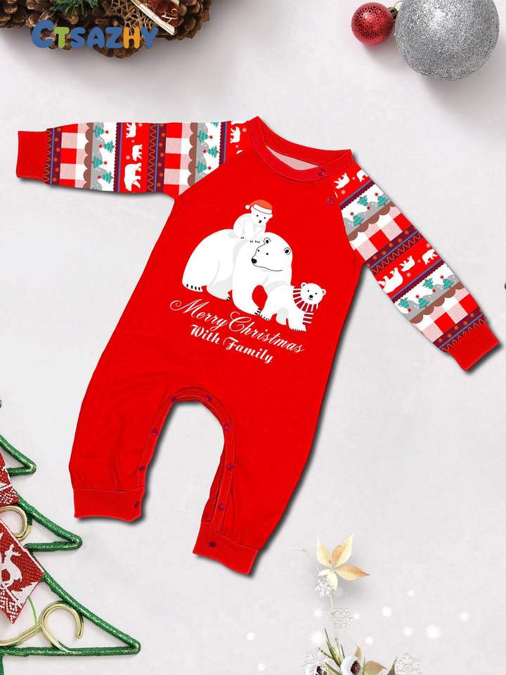 Dropshipping New Thermal Bear Printed Christmas Clothing Couples ...
