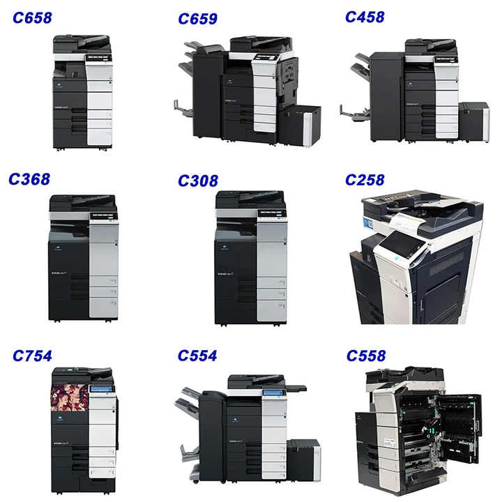 Refurbished konica minolta bizhub BH c454e color printer black bizhub ...