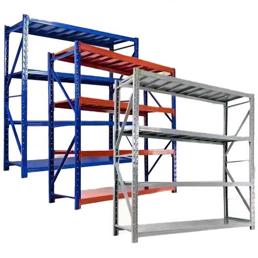 Factory Shelves Warehouse Storage Racking System Medium Shelf Snap-in ...