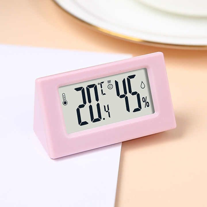 Humidity Temperature Electronic Clock Desktop Mini Clock Originality ...