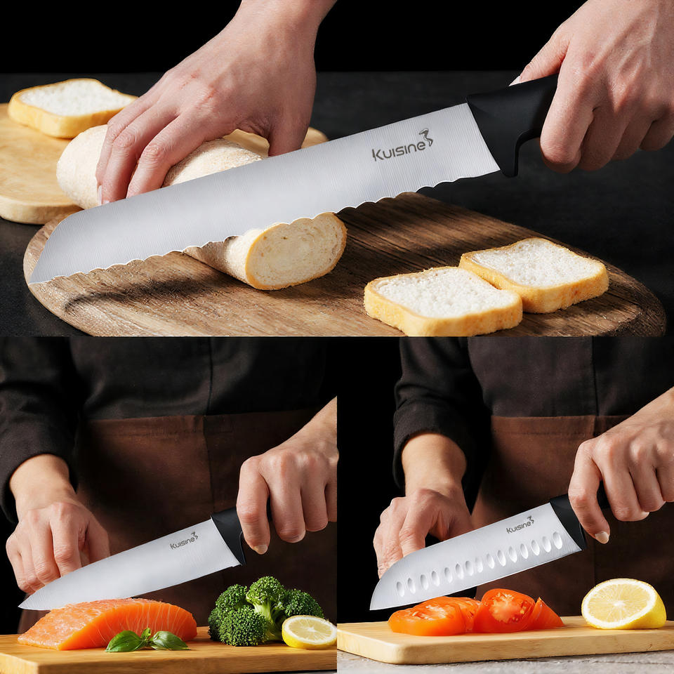 Kuisine Professional 15-Piece High Carbon Stainless Steel Chef Knife ...
