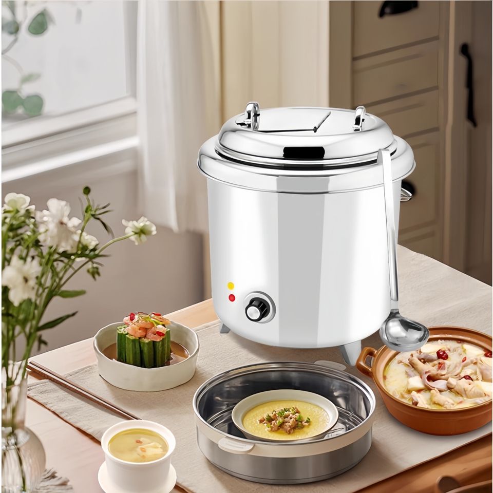 Hot Selling Thickened Stainless Steel Soup Warmer Catering Adjustable ...