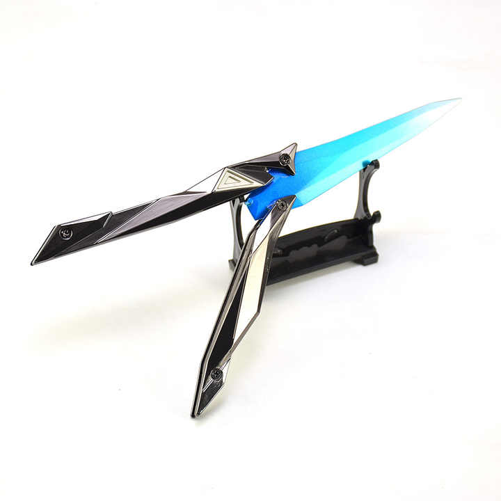 Valorant Singularity Ombre Blue Butterfly Knife 22CM