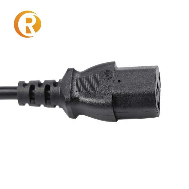 Us Plug Usa Ac 2 Pin America Braided Laptop Computer Power Cable IEC C7 ...