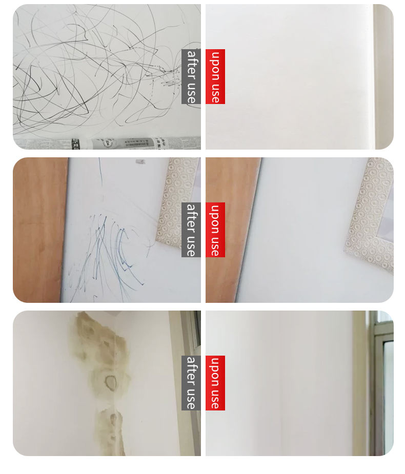 Acrylic Wall Repair Paint with Large Roller and Brush Portable Liquid ...