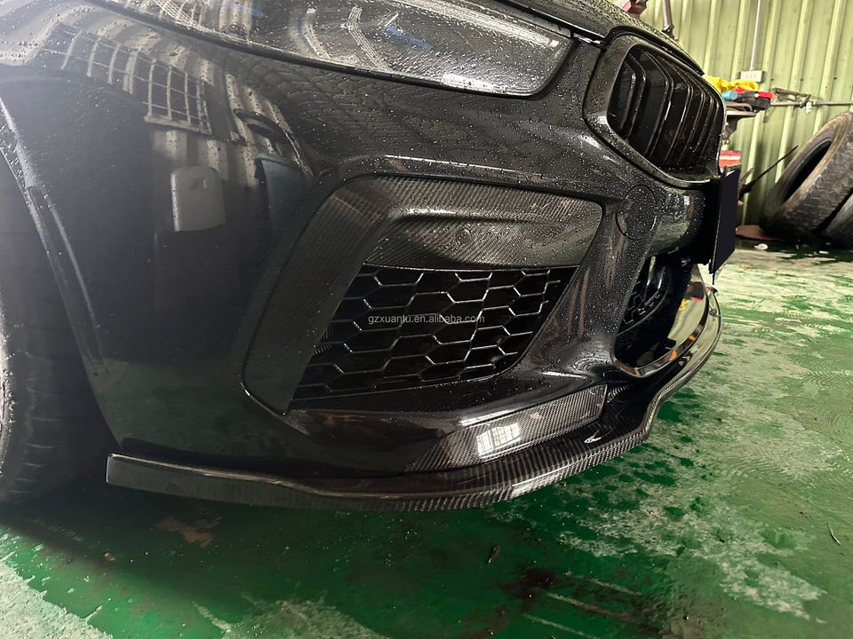 M8 V Style Carbon Fiber Front Bumper Lip for BMW 8 Series