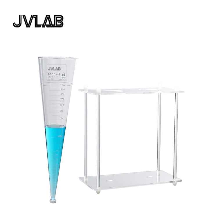 SAN Cone Imhoff Tube 1000 Ml - Sedimentation Settling Frame