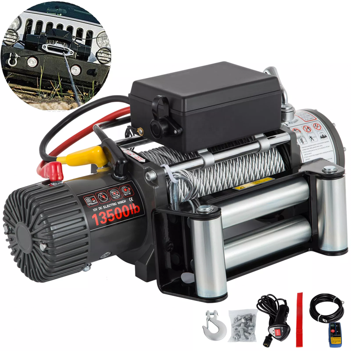 3500lbs Marine 12 V Electric Winch - Customizable & Powerful