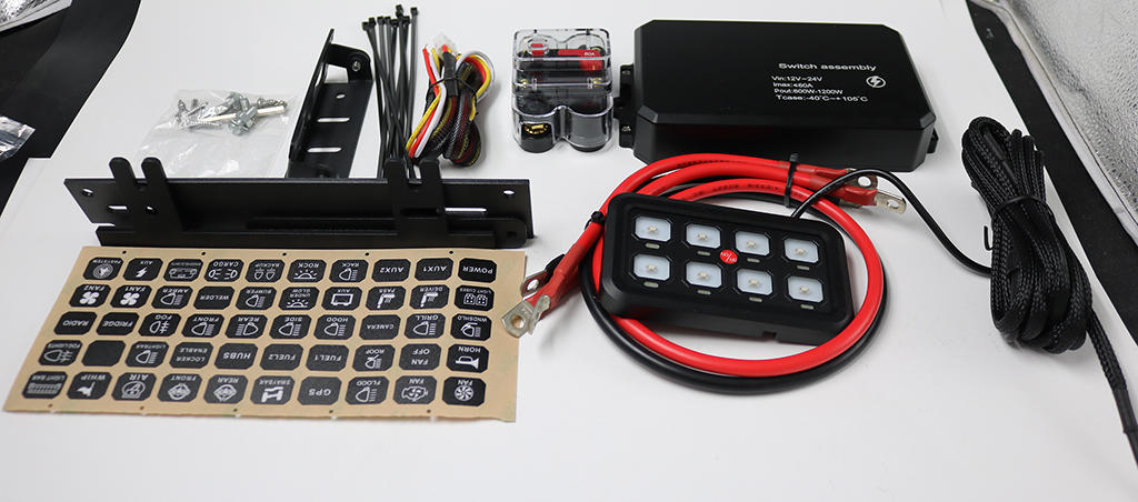 Universal Dimmable 12V LED Switch 8 Position Switch Panel with Circuit ...