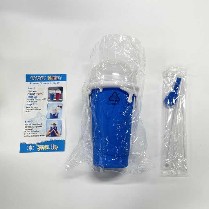 Portable Squeeze Slushy Maker Cup for Milkshakes & Slushies, OEM