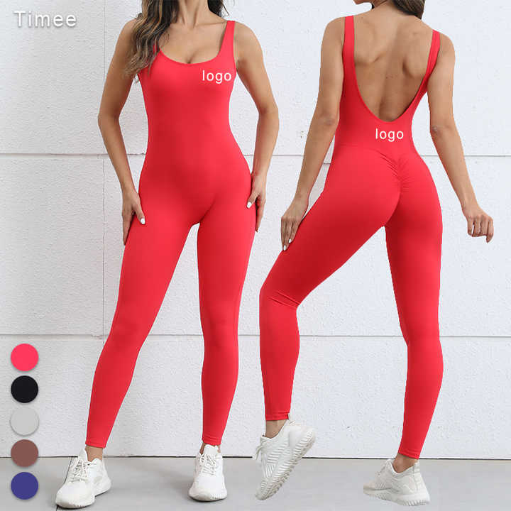 Hollow Body-tight One-piece Yoga Suit Women's Quick-drying Sports One-piece Fitness Suit ...