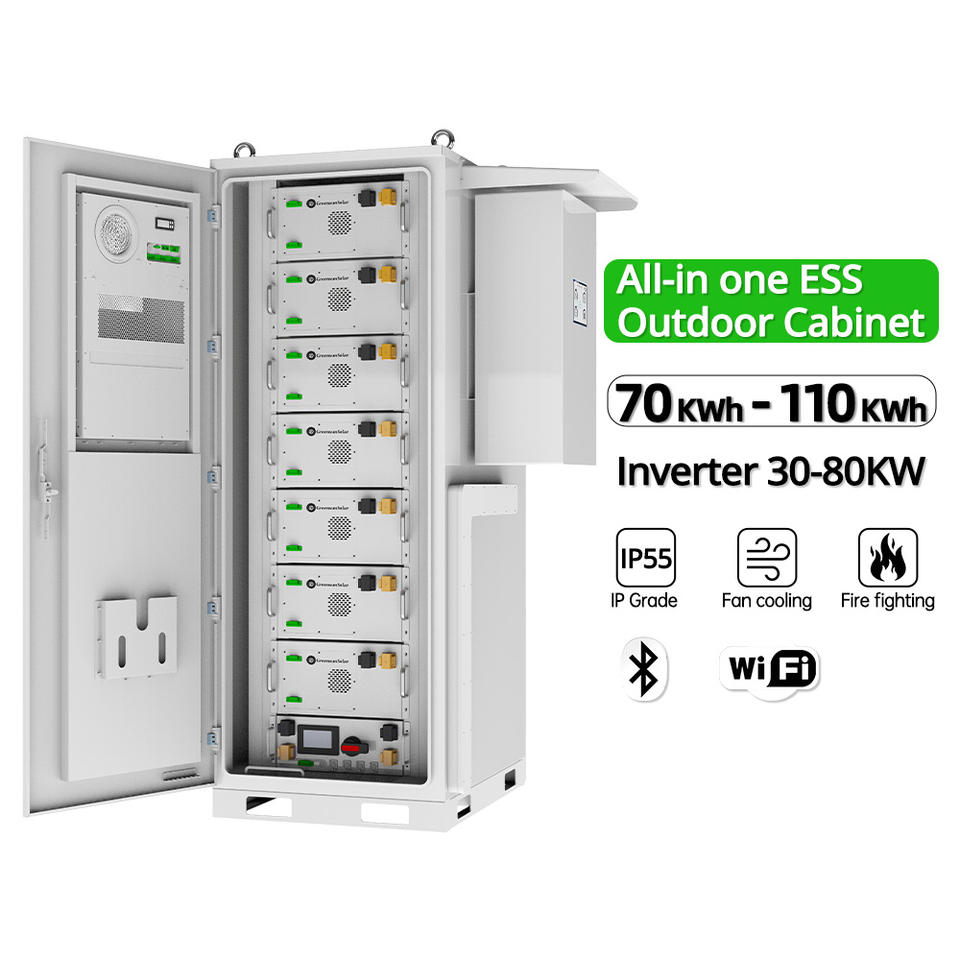 Outdoor Battery Storage Container DEYE Three Phase Hybrid Inverter ...