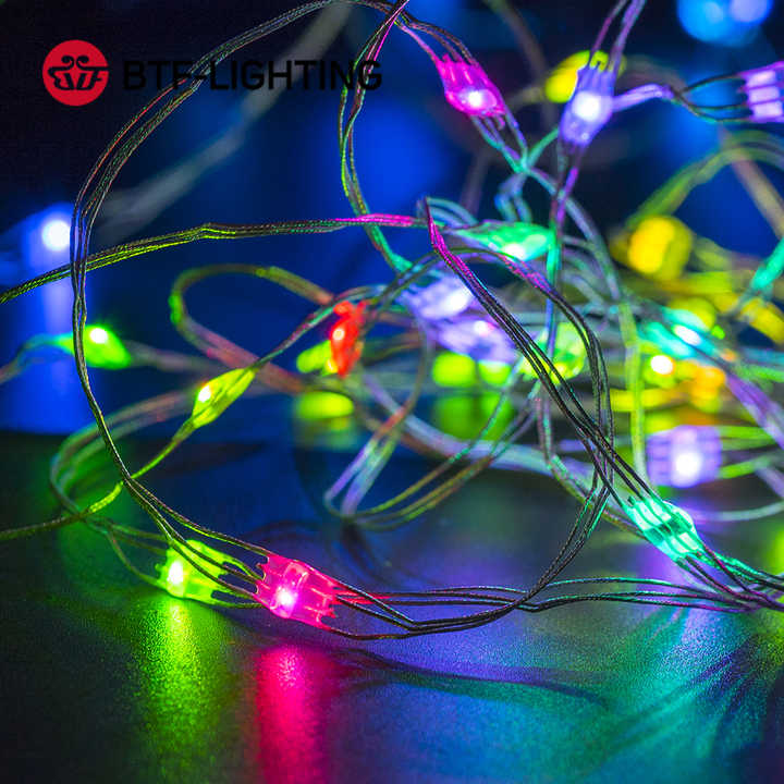 DC5V WS2812B USB and Battery Box RGB Led Pixel String 2m 5m Light Set ...