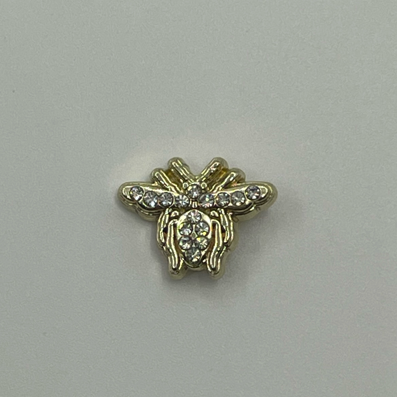 Eco-Friendly Anti-Corrosion Custom Rhinestone Bee Metal Charms for ...