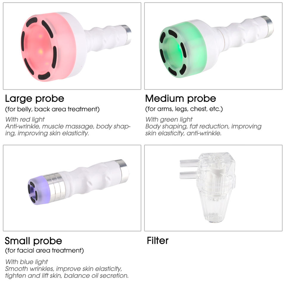 Vertical 3in1 High-Frequencys Magic Line Vacuum Therapy Body Shaping ...