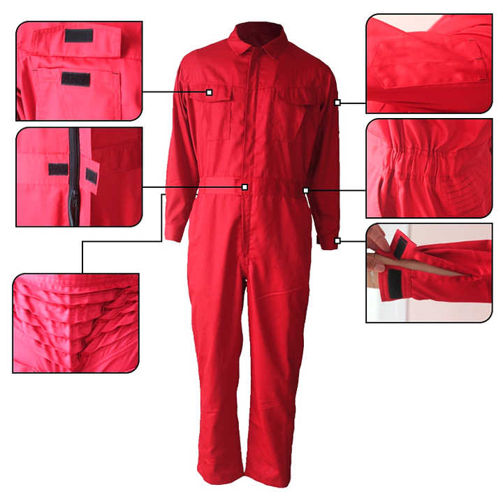 Custom Long Sleeve Work Red Overalls For Men| Alibaba.com