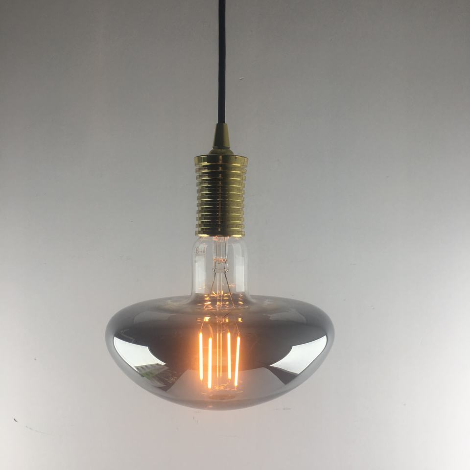 LED Bulb - Big Size Mushroom Shape Dark Smoky Edison Bulb