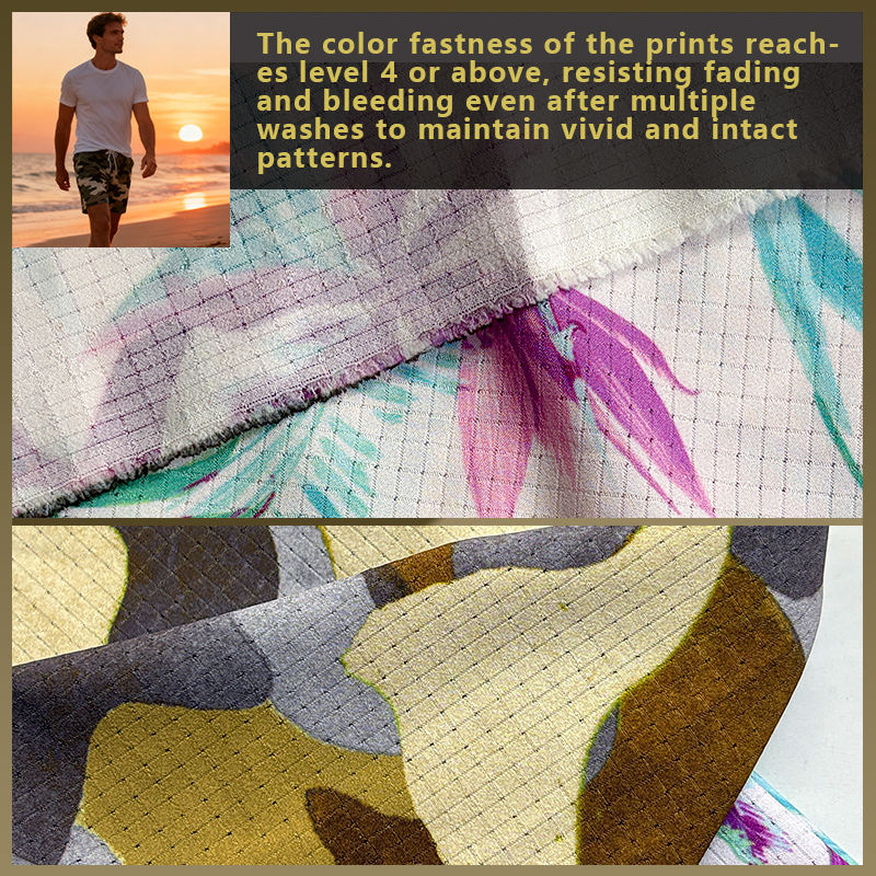 Quality Wholesale Waterproof Breathable Mesh Printed Fabric Beach ...