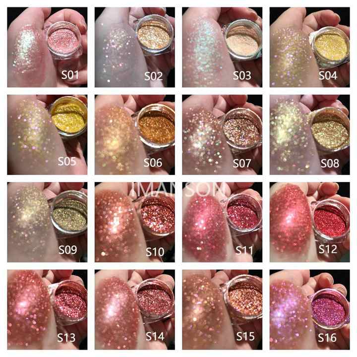 Vegan 27 Color Glitter Shinning Cosmetic Duo Chrome Chameleon Powder ...