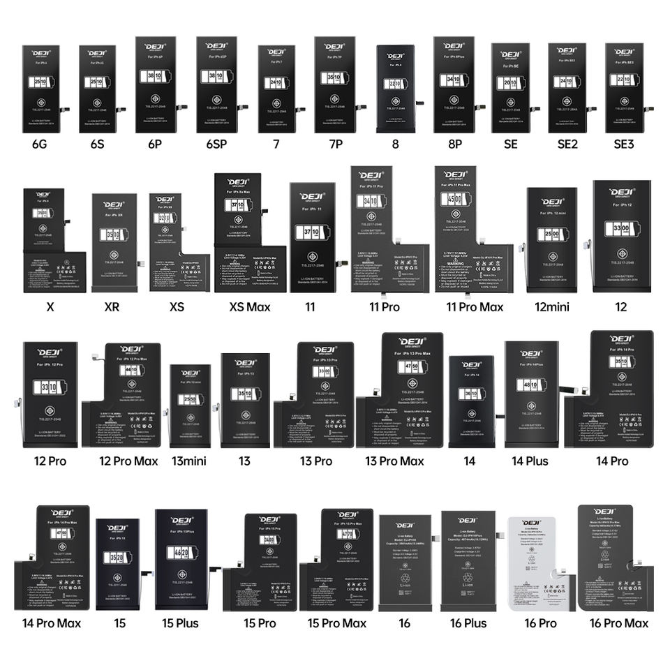 DEJI 100% Lithium Phone Battery for iPhone A2408 12 Pro Battery ...