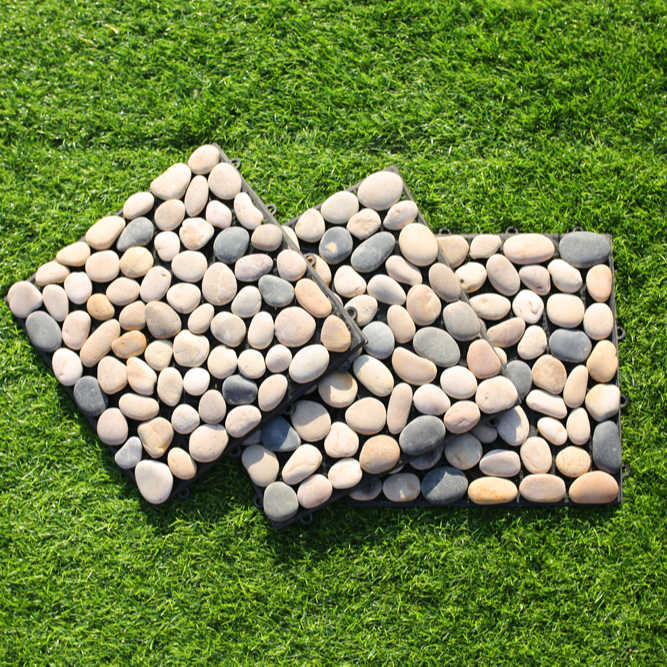 Interlocking Easy Install Stone DIY Tiles for Outdoor Decking