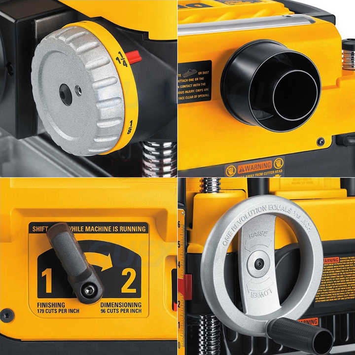 Table Planer Desktop Woodworking Planer DW735 - Easy to Operate