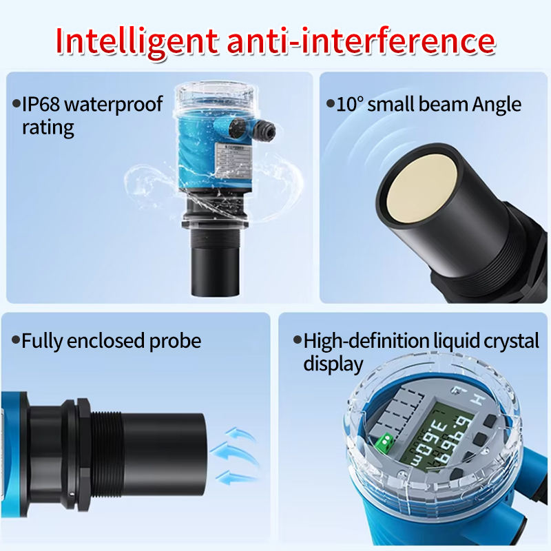 Water Height Sensor Fuel tank Gauge Ultrasonic Water Level Sensor ...