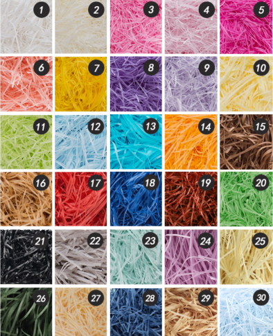 Wholesale Colored Raffia Folds - Perfect for Gift Decoration