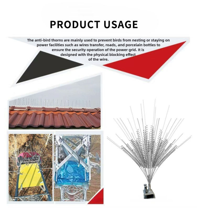 Magicatch Factory Direct Supply Elasticity Bird Spikes with Galvanized ...