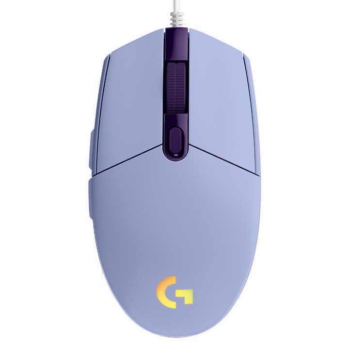 Logitech G102 Ergonomic Wired Gaming Mouse - 6 Buttons, RGB