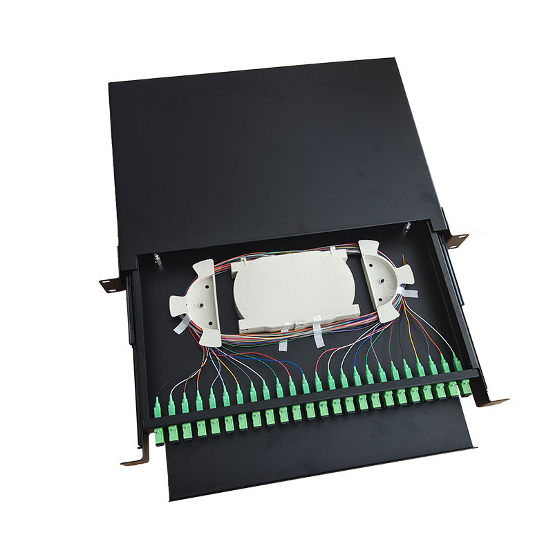 Ftth Odf 24 Ports Patch Panel Fibra Optica Odf Fdf with Upc Adapter