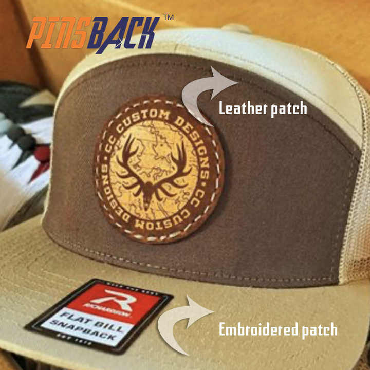 Custom Embossed Brand Name Logo Jeans Back Leather Patches