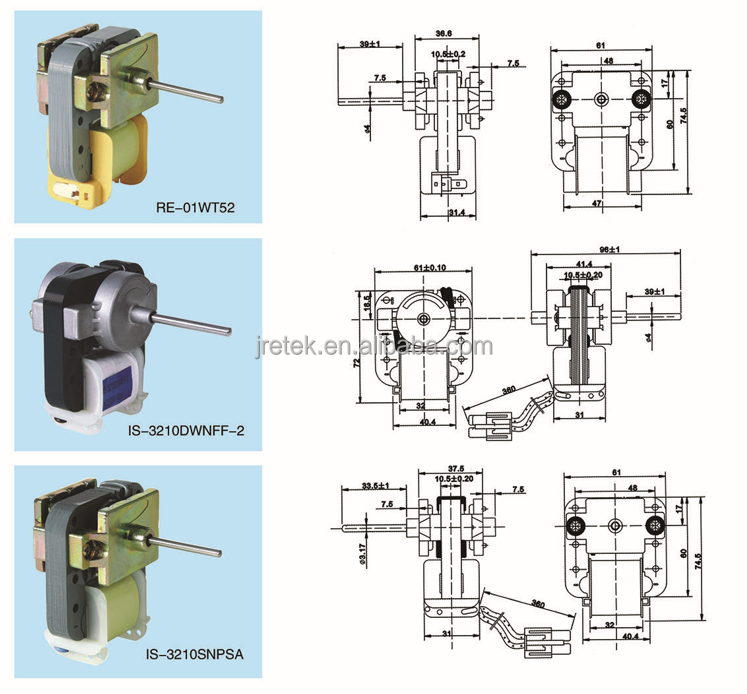 ELECTRICAL MINI TYPE REFRIGERATOR FREEZER FAN MOTOR - Coowor.com